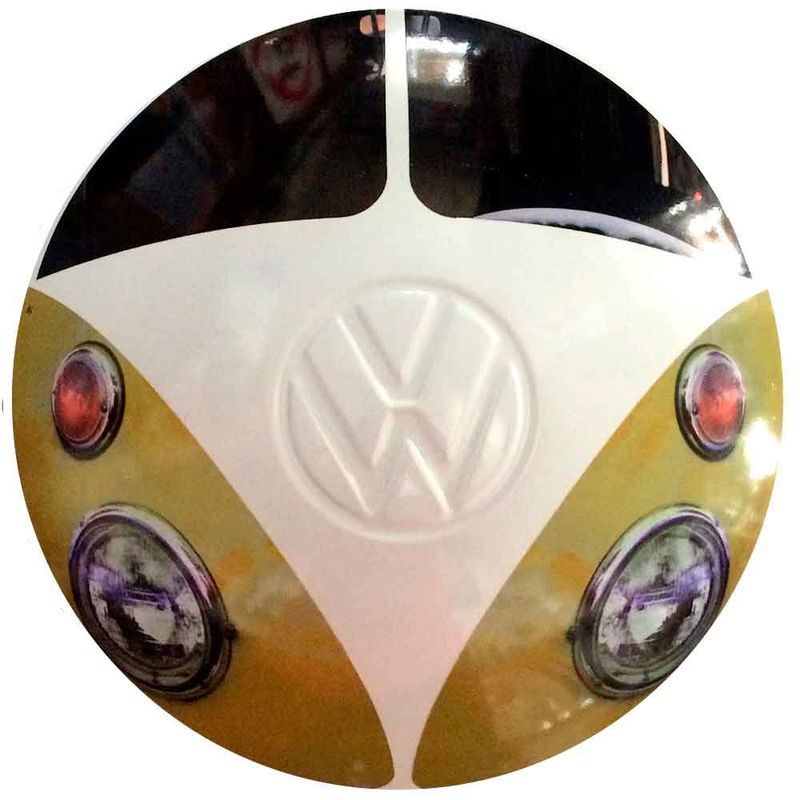 Calota Kombi Decorada Amarela - versareanosdourados